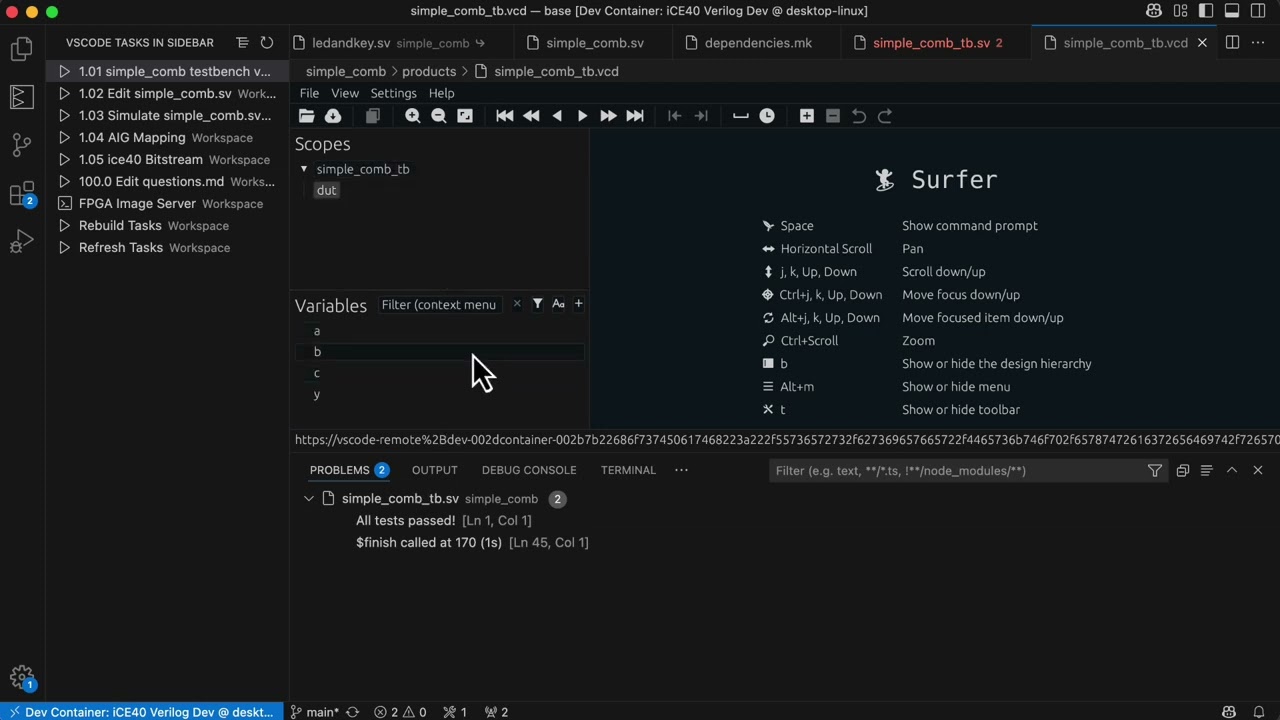 Using the Dev Container for Custom HDL Projects