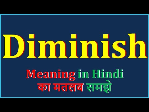 Diminish Synonym