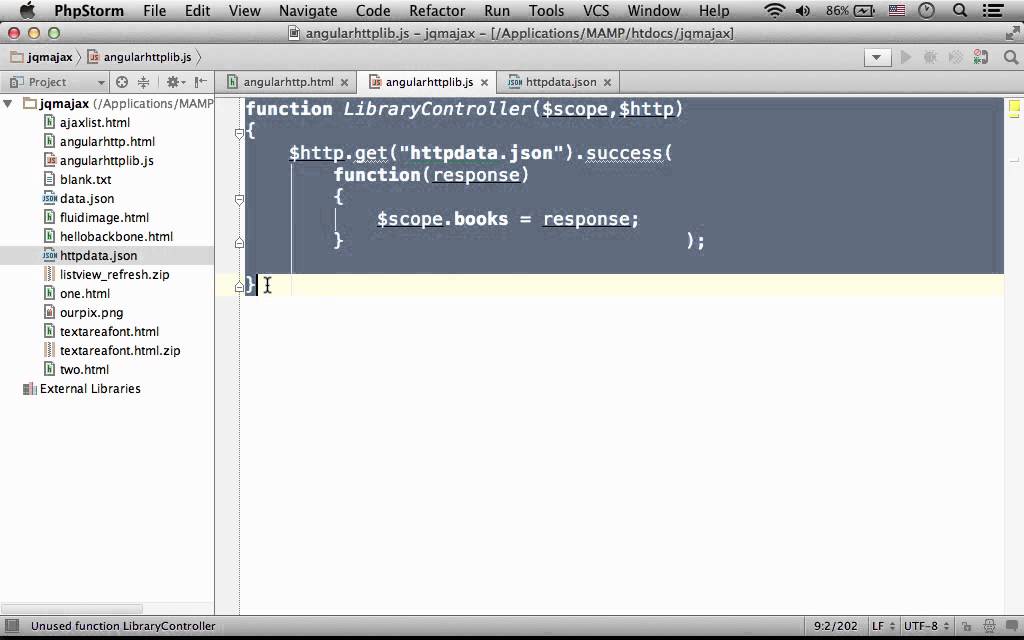 The AngularJS http Service