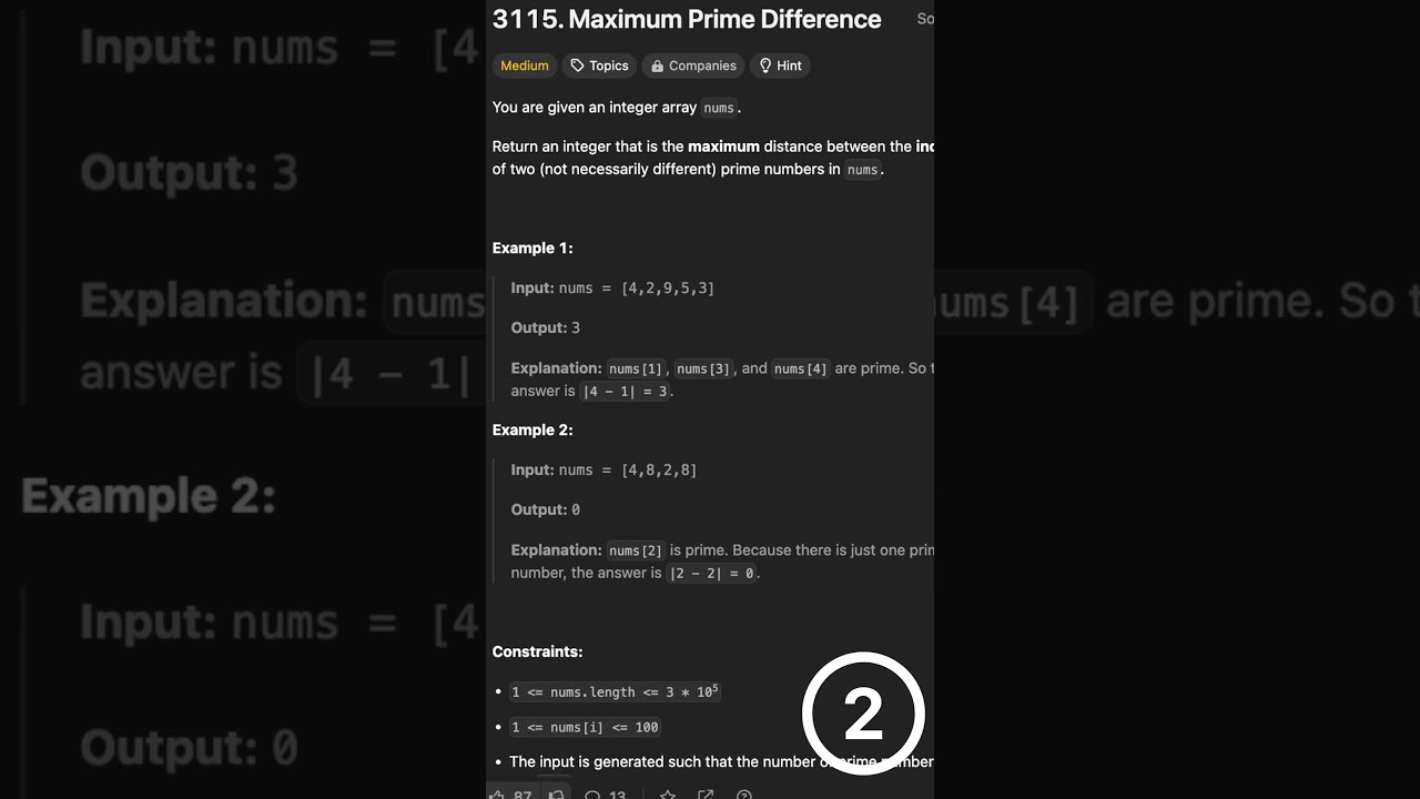DAY 74/100: 100 Days Of Code & DSA Challenge 7️⃣4️⃣ ✅ #100dayschallenge #leetcode #dsa #leetcode