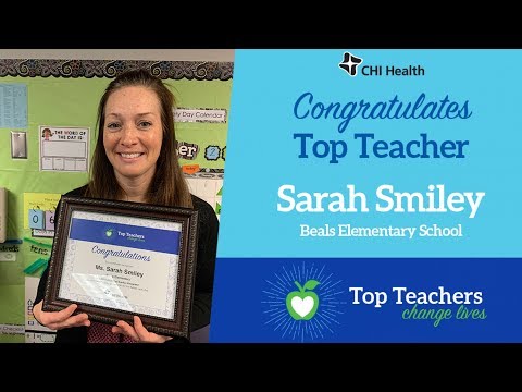 Top Teacher Sarah Smiley Beals Elementary