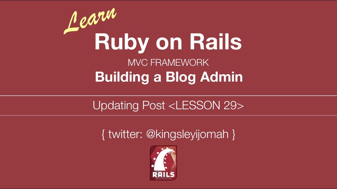 Learn Ruby on Rails Tutorials for Beginners (Building Admin System) - LESSON 29