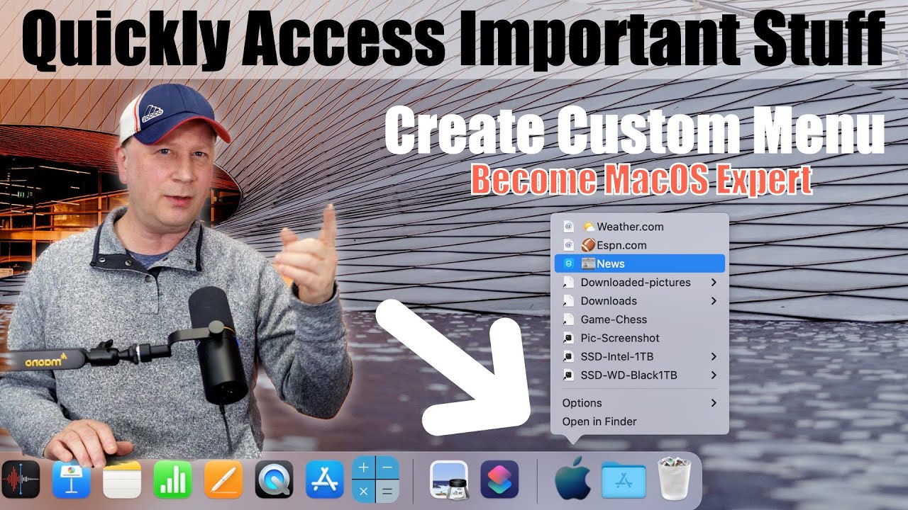 Create Custom Menu on a Mac  - Quickly Access All Your Files and Stuff  - macOS Expert Tips