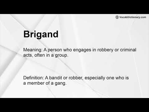 Brigand Meaning