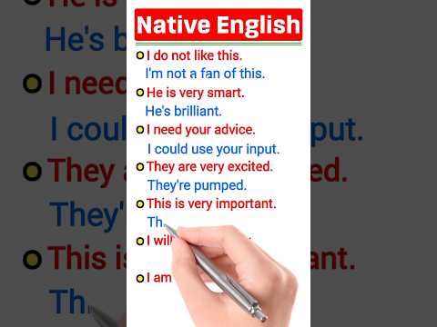 how to speak english like a native #nativeenglishspeaker