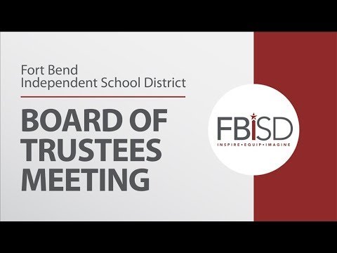 October 25, 2021 - Regular Business Meeting | FBISD Board of Trustees