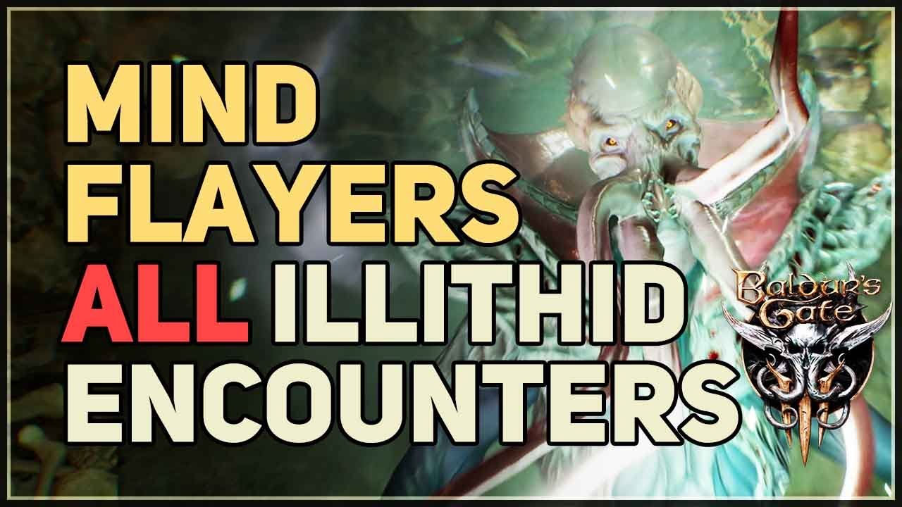 All Illithid Mind Flayer Encounters Baldur's Gate 3