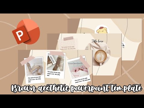 Brown aesthetic PPT #1 || FREE TEMPLATE || ✧