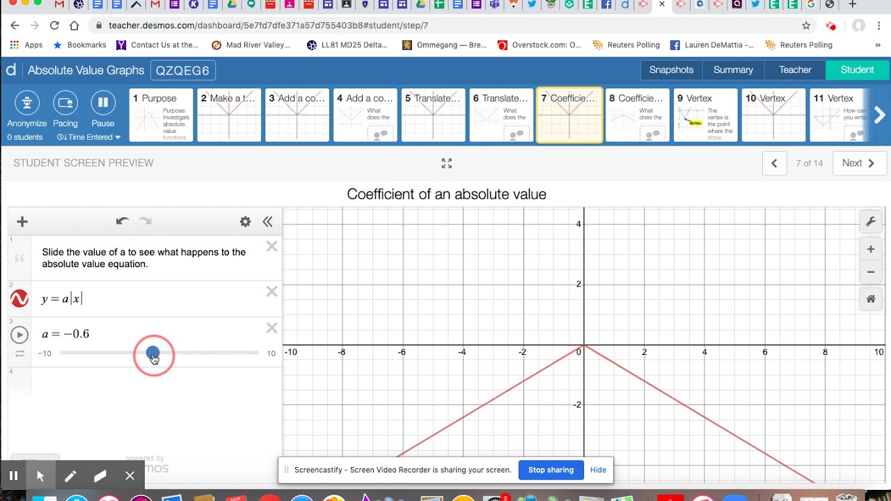 Desmos Graphing Absolute Value Video #3