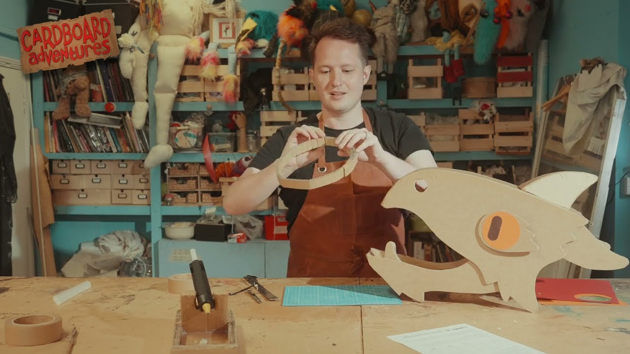 Create your own Cardboard Dragon Head!