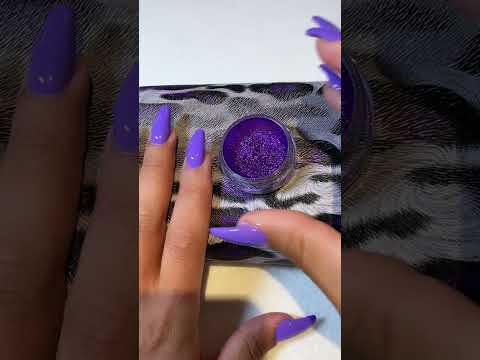 Beautiful purple chrome nails #Shorts