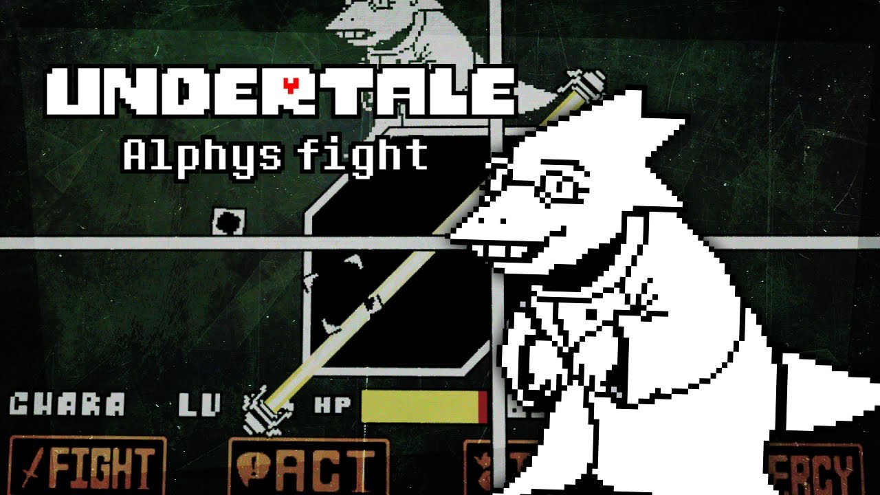 Undertale Alphys fight