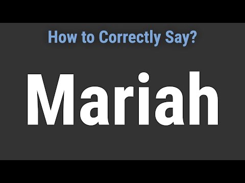 How to Pronounce Name Mariah (Correctly!)