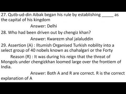 Important Points in Delhi Sultan part-1
