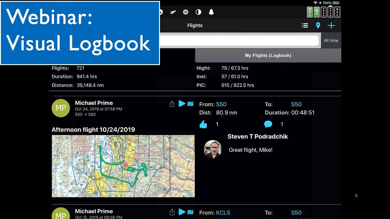 Visual Logbook, Playback, and Analysis