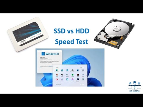 WINDOWS 11 SSD vs HDD SPEEDTEST