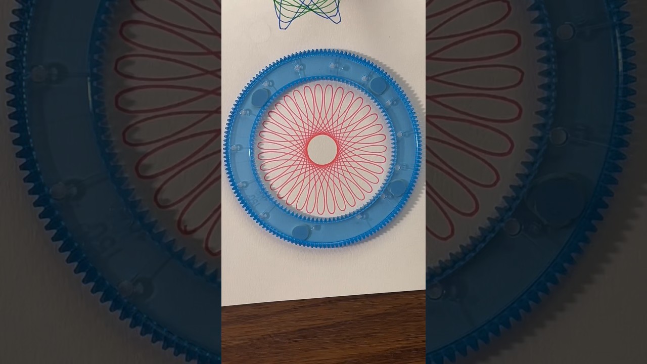 Easy Spirograph design #art #satisfying
