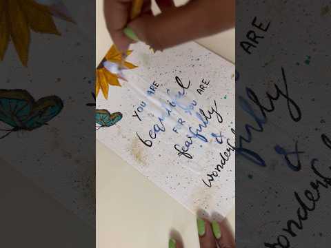 DIY Hand Lettering and Acrylic Paint Scripture Wall Art #painting #handlettering #shorts #bible