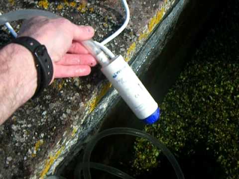 Whale Submersible Water Pump 12V d.c. GP1652 demonstration. Shows the pump in action. Approx 15 Lpm