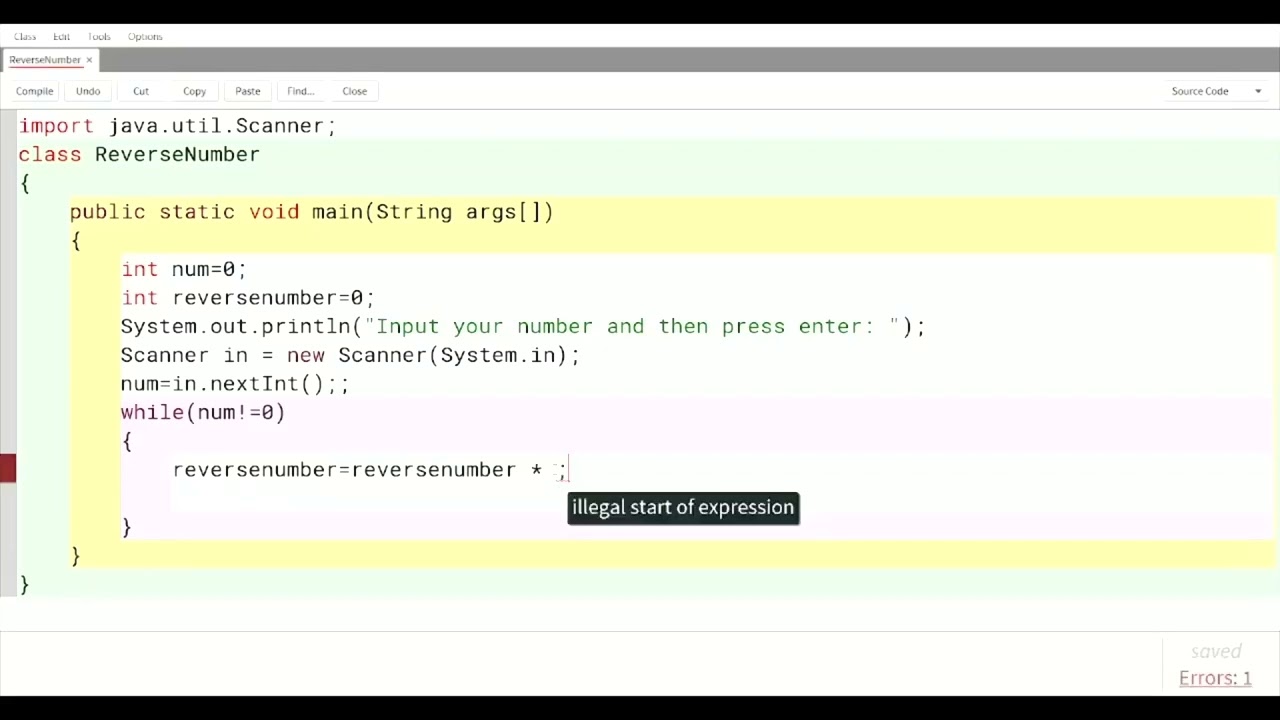 Java Program to Reverse a Number | How to Reverse a Number in Java Using While Loop | Java