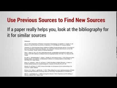 Research Paper: Annotated Bibliography Intro