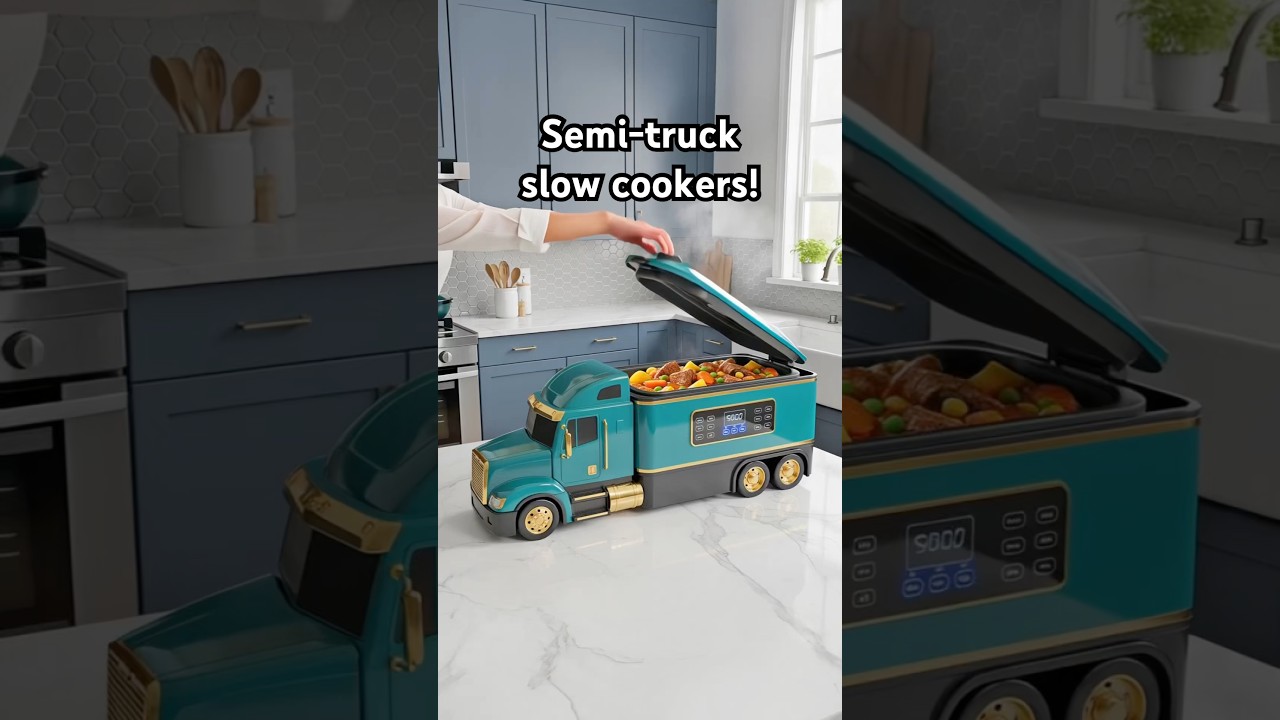 These Semi-Truck Slow Cookers Turn Meal Prep Into a Road Trip