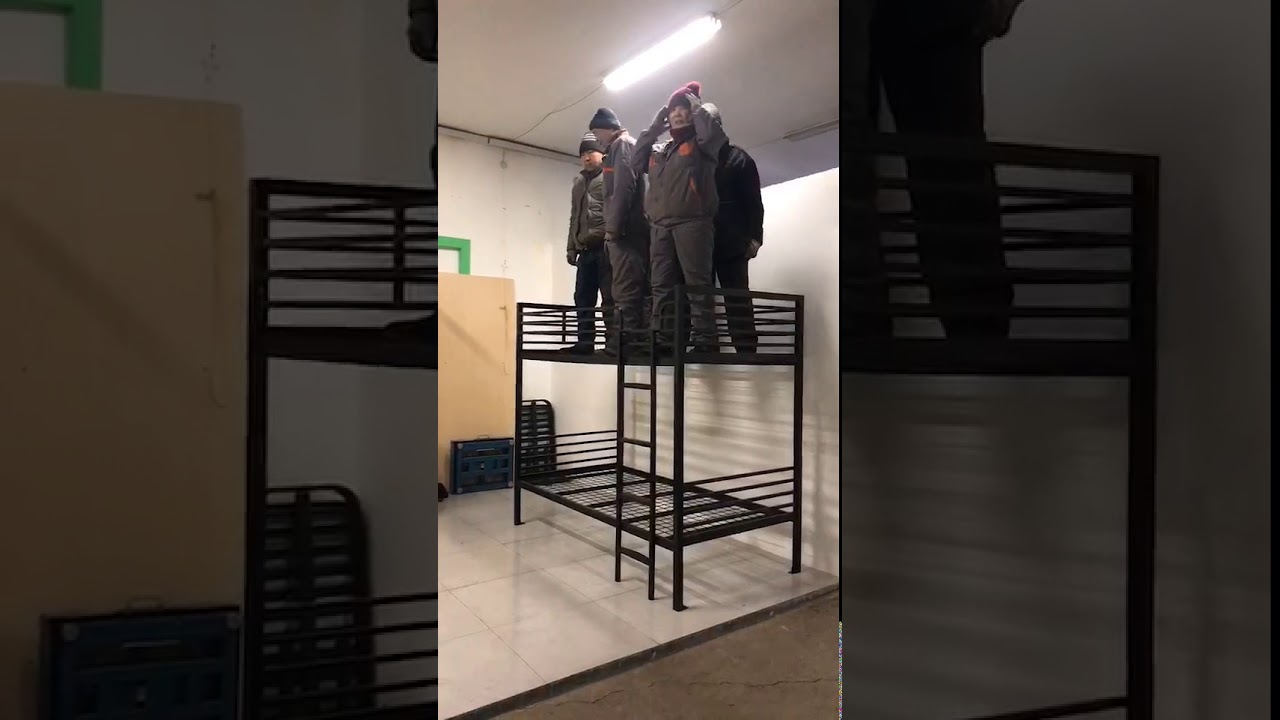 Heavy Duty Bunk Bed - The 800 - Single over Single or Twin over Twin - Black Finish