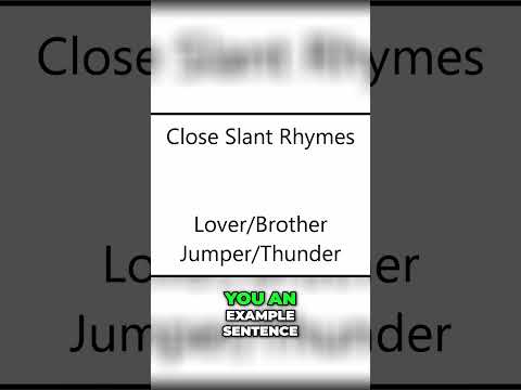 Mastering Slant Rhymes: Unlocking the Poetic Technique Of Shared Sounds