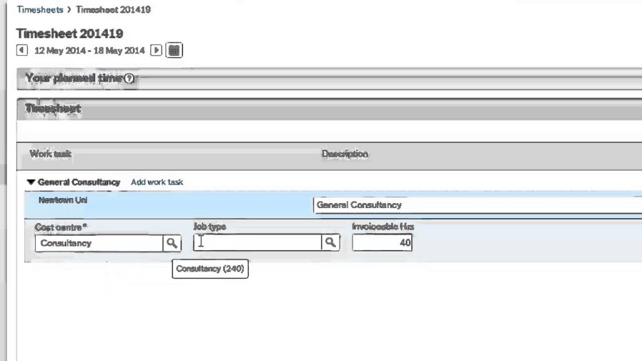 Unit4 Business World (Timesheets): Getting an overview of your time