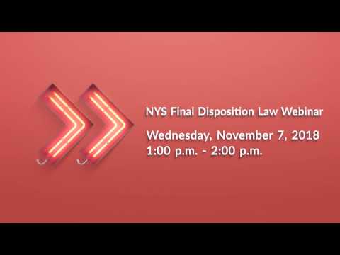 Webinar: 2018 Final Disposition Law Review
