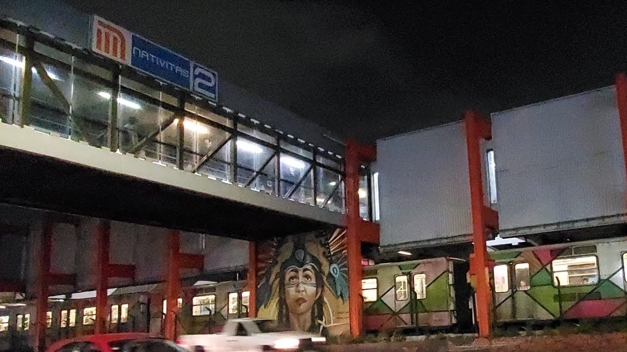 CAMINATA NOCTURNA DE EJE CENTRAL LAZARO CARDENAS A METRO NATIVITAS, CDMX ,ALCALDIA BENITO JUAREZ.