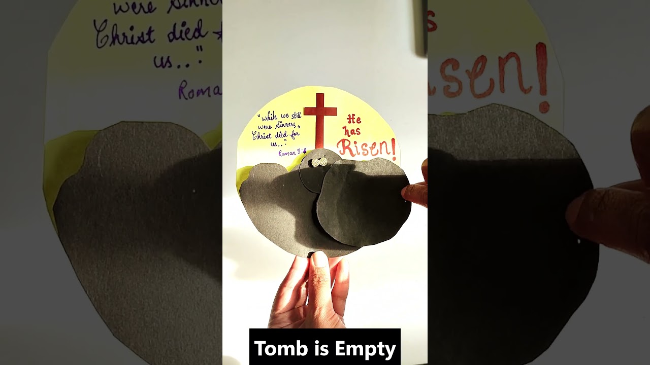 Creative Easter Craft. Click below link for full video #resurection  #biblecraft #Bible #mustardseed