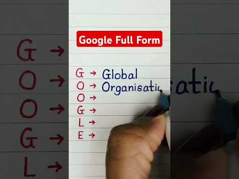 Google Full Form | Google ka form #google #fullforms #shorts #ytshorts