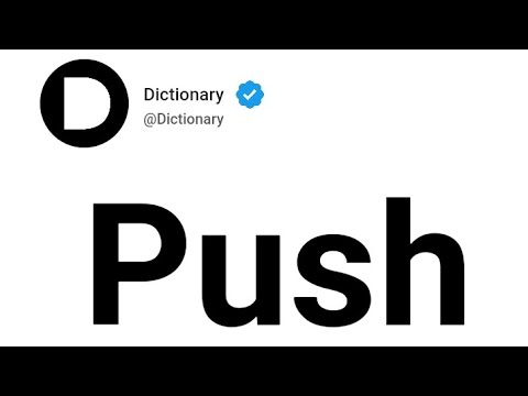 Push Meaning In English
