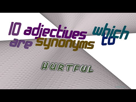 hurtful - 10 adjectives with the meaning of hurtful (sentence examples)