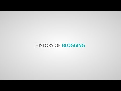 History Of Blogging Since 1994