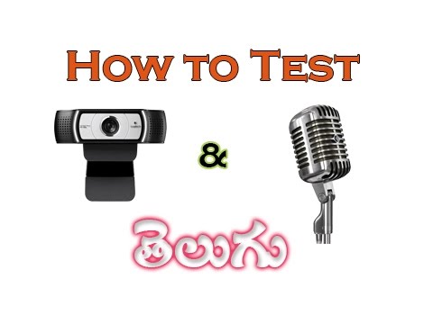 (Telugu) How To Test Microphone & Webcam Online For Free