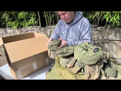 Unboxing lot of Vietnam era field gear from Arizona Auction - Lightweight rucksack, etc.