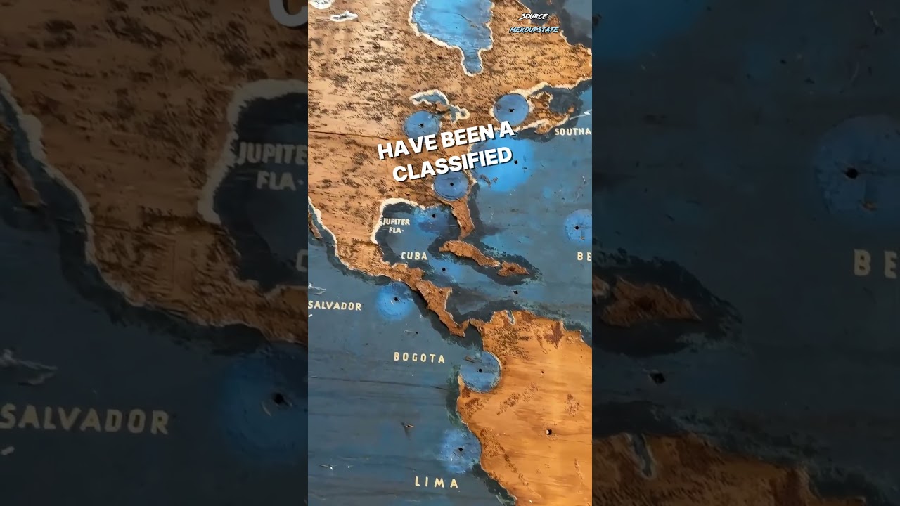 During Renovation They Found A Very Old World Map (@mekoupstate)