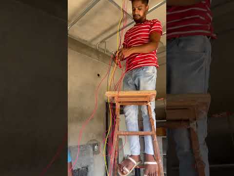 Wiring || #construction #electrical #housewiring #domesticwiring #ledlights #house #ceilingfans