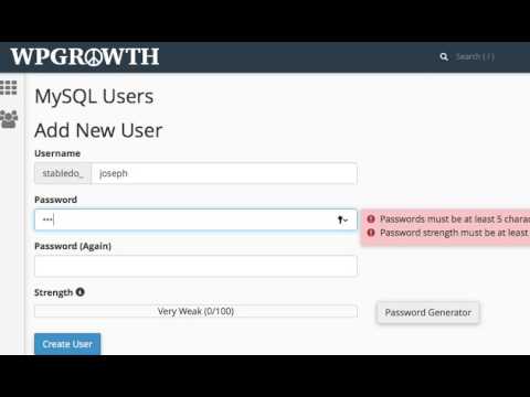 Wordpress Database Installation Guide
