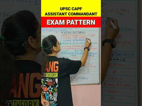 Capf Assistant Commandant Exam Pattern 2024 | #exam #viral #shorts