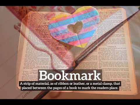 What is Bookmark? | How Does Bookmark Look? | How to Say Bookmark in English?