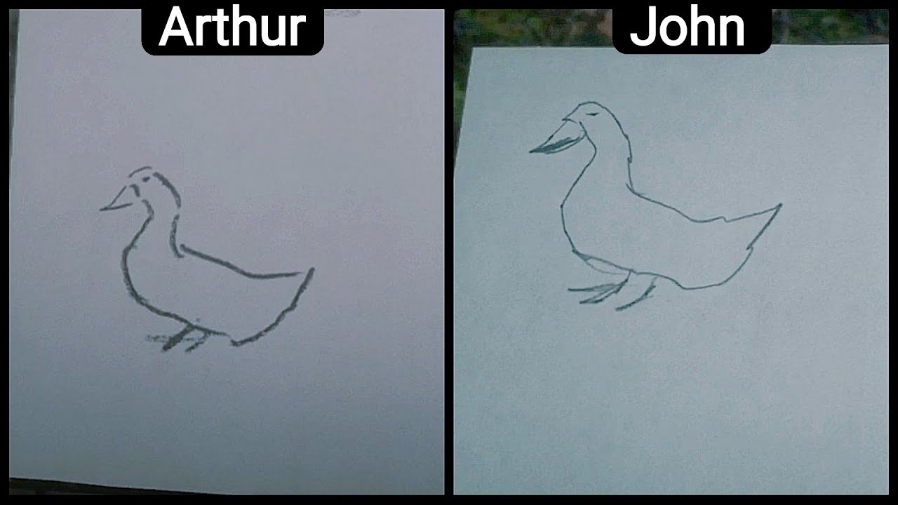 The Only Sketch John Draws Better Than Arthur (Arthur Vs John's Drawing)