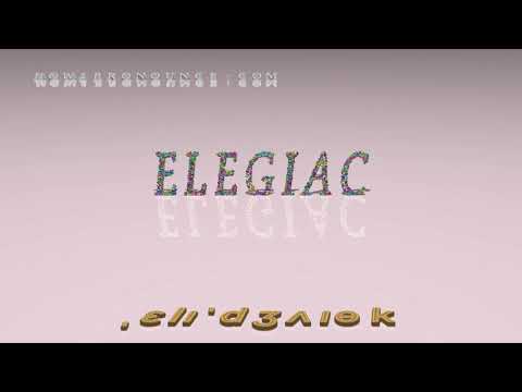 elegiac - pronunciation + Examples in sentences and phrases