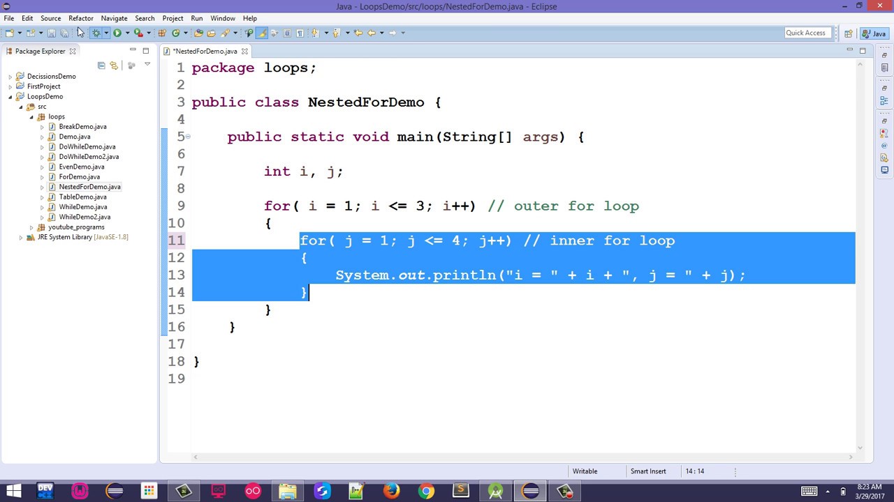46. Nested Loops in Java Pashto