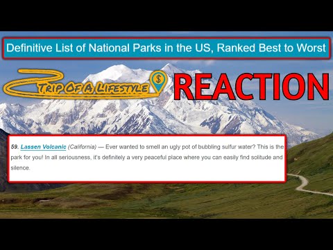 All 63 U.S. National Parks Ranked REACTION - Trip Of A Lifestyle List
