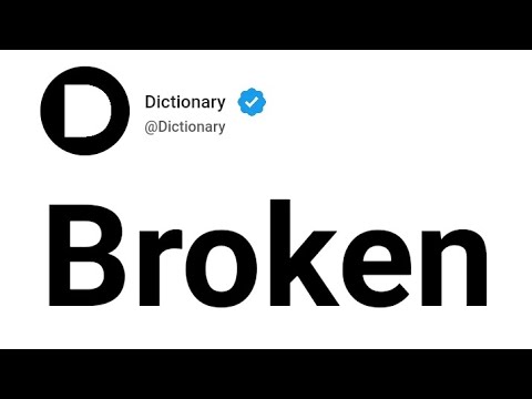 Broken Meaning In English