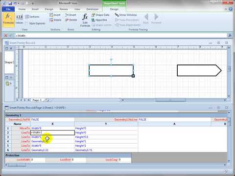 11.2 Creating a Smart Pointy Box Using Visio's ShapeSheet