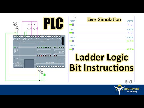 How to Write Ladder Logic(Bit Instructions) #PLC Programming , NO, NC Contact and Coil